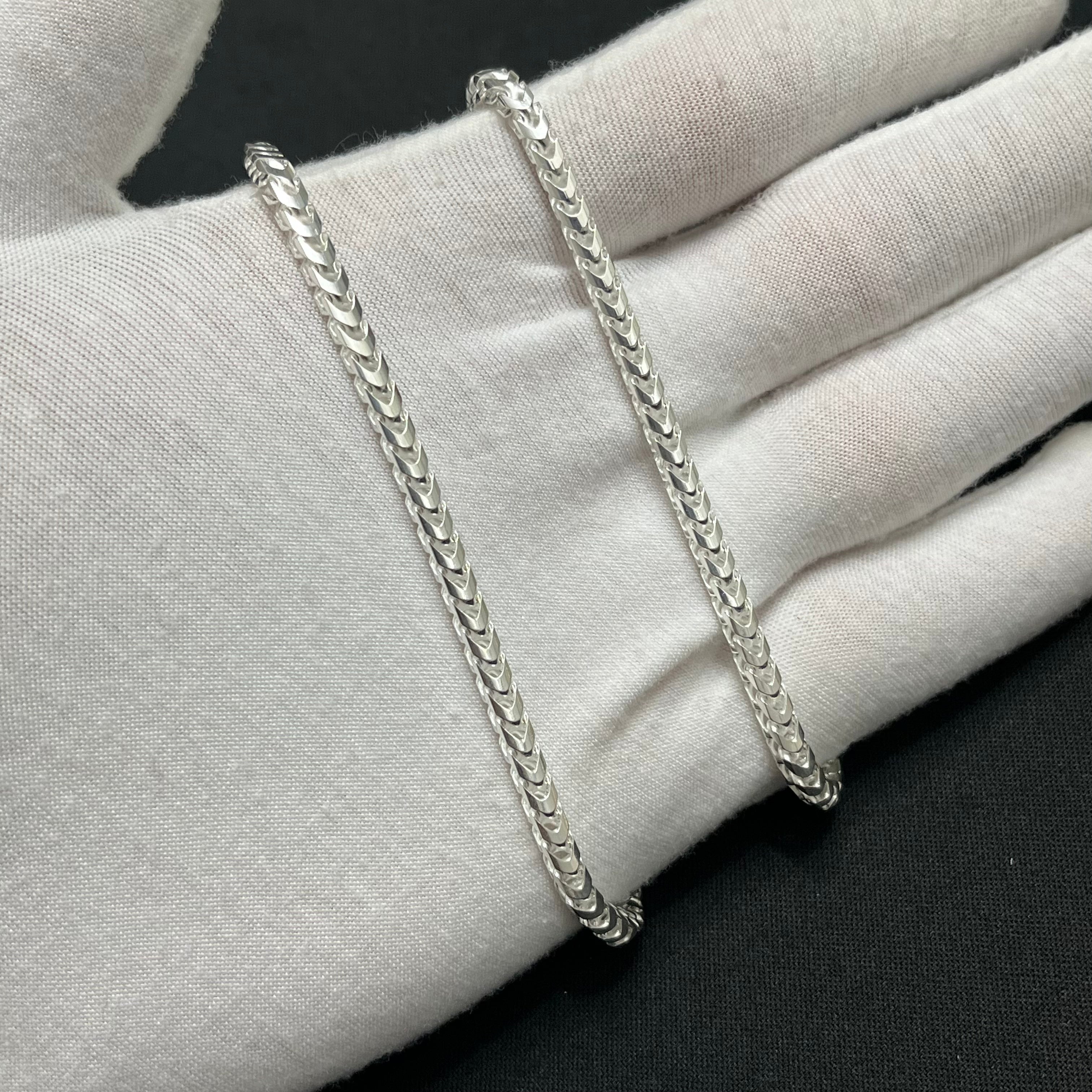 4MM Sterling Silver Franco Chain – Imbued Fine Jewelry
